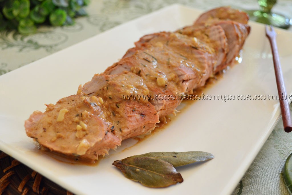 Receita de Filé de porco com mostarda - Receitas e Temperos